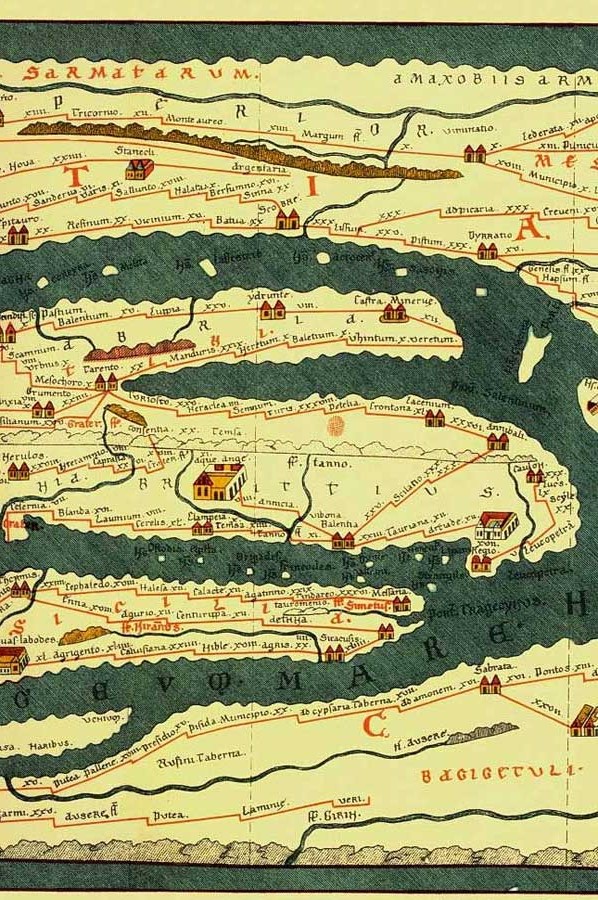 Konrad Peutinger - Tabula Peutingeriana Roman map